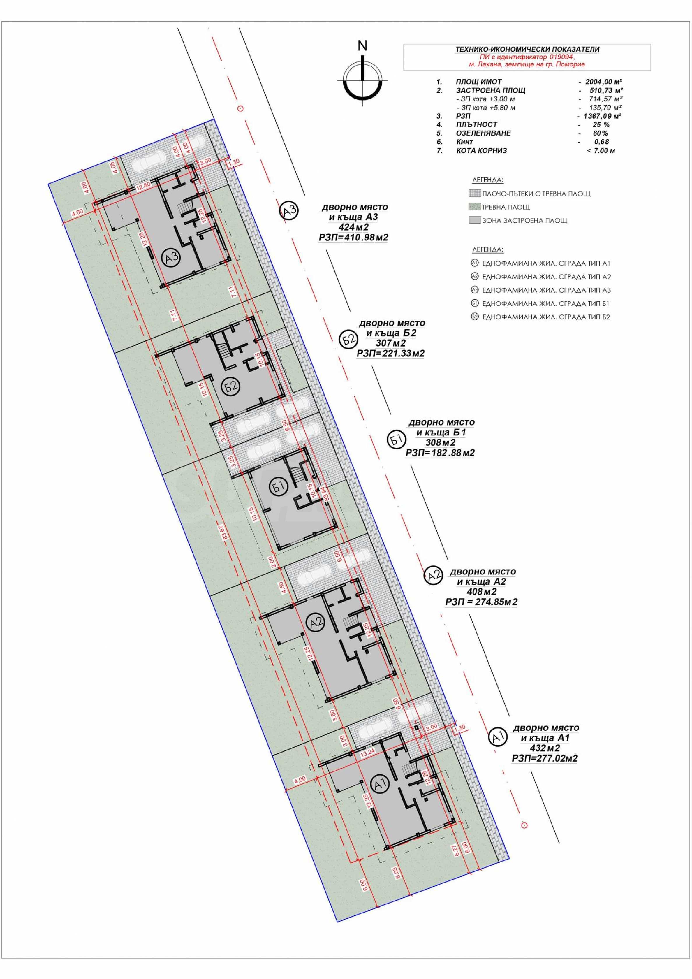Building plot with project for sale, Pomorie • property prices ...